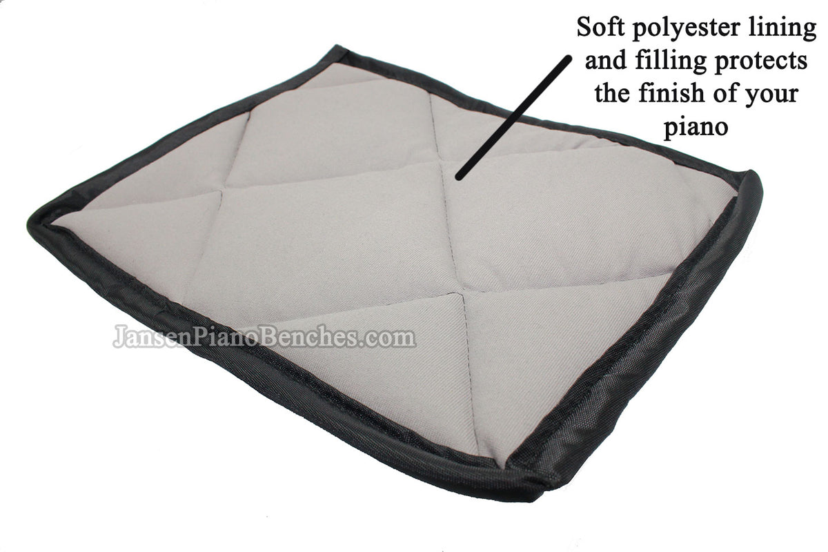 Jansen Grand Piano Cover Quilted Black Nylon – Jansen Piano Benches