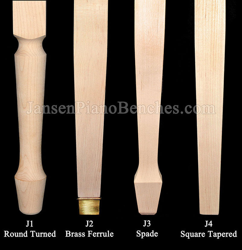 Jansen Artist Bench Replacement Legs (Set of 4) – Jansen Piano Benches