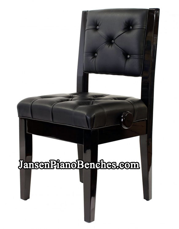 Adjustable Piano Chair with Diamond Tufted Padding – Jansen Piano Benches