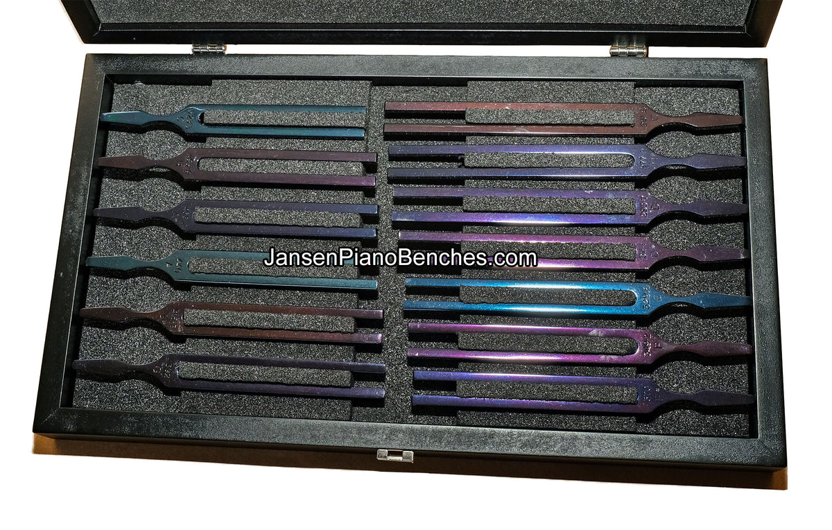 John Walker Piano Tuning Fork Set - 13 Blued Steel Forks – Jansen Piano ...