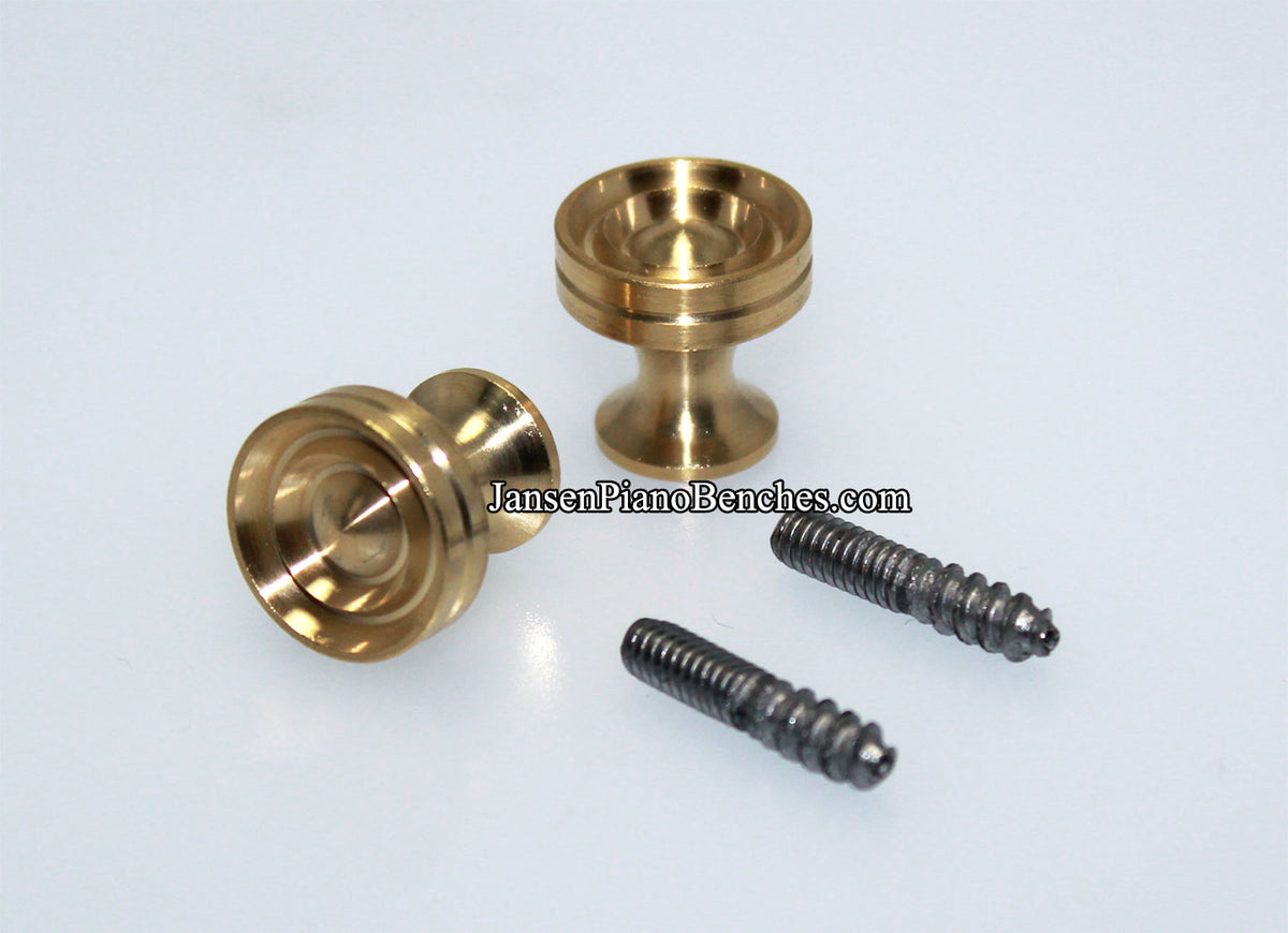 Brass Piano Desk Knobs – Jansen Piano Benches